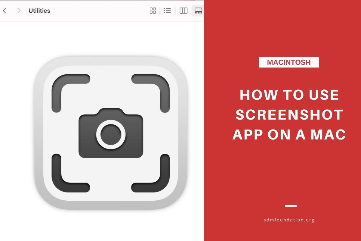 How To Use The Screenshot App On A Mac SDM Foundation