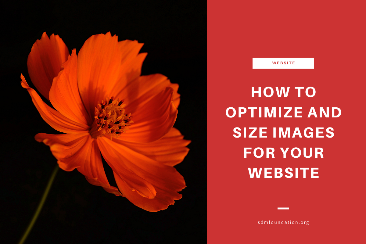 How to Optimize and Size Images for your Website - SDM Foundation