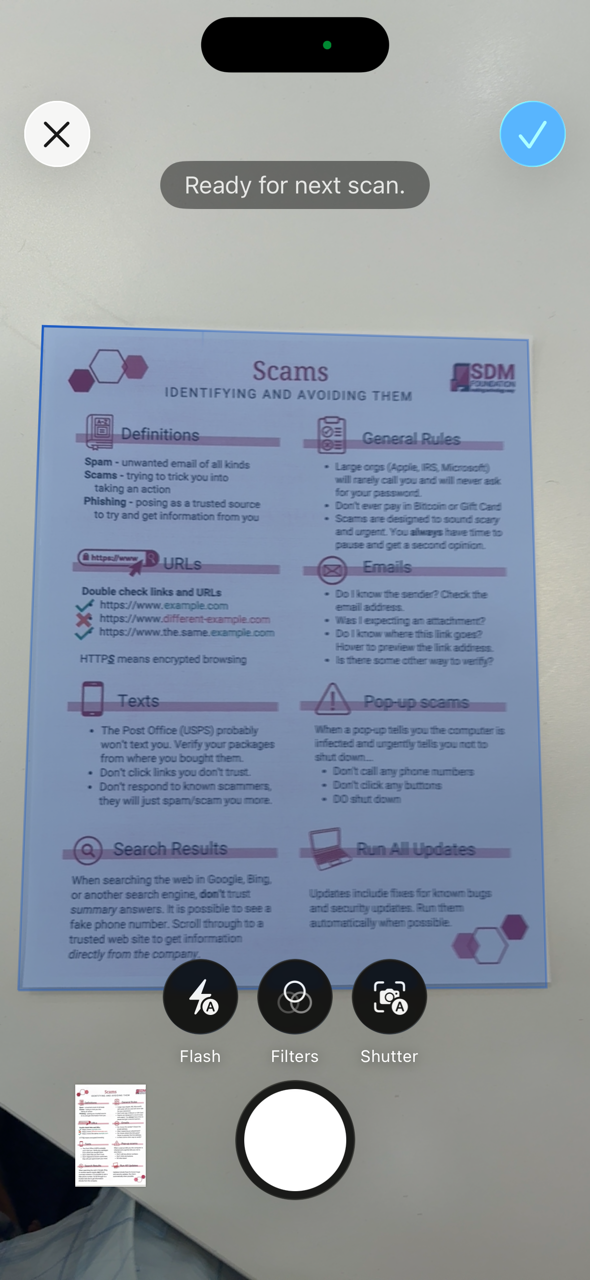 Three Ways to Scan Documents With Your iPhone - SDM Foundation